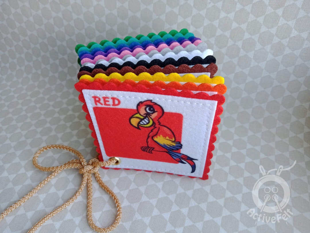 12 Colors Felt Flash Cards, Early Learning Toddler Flash Cards ...