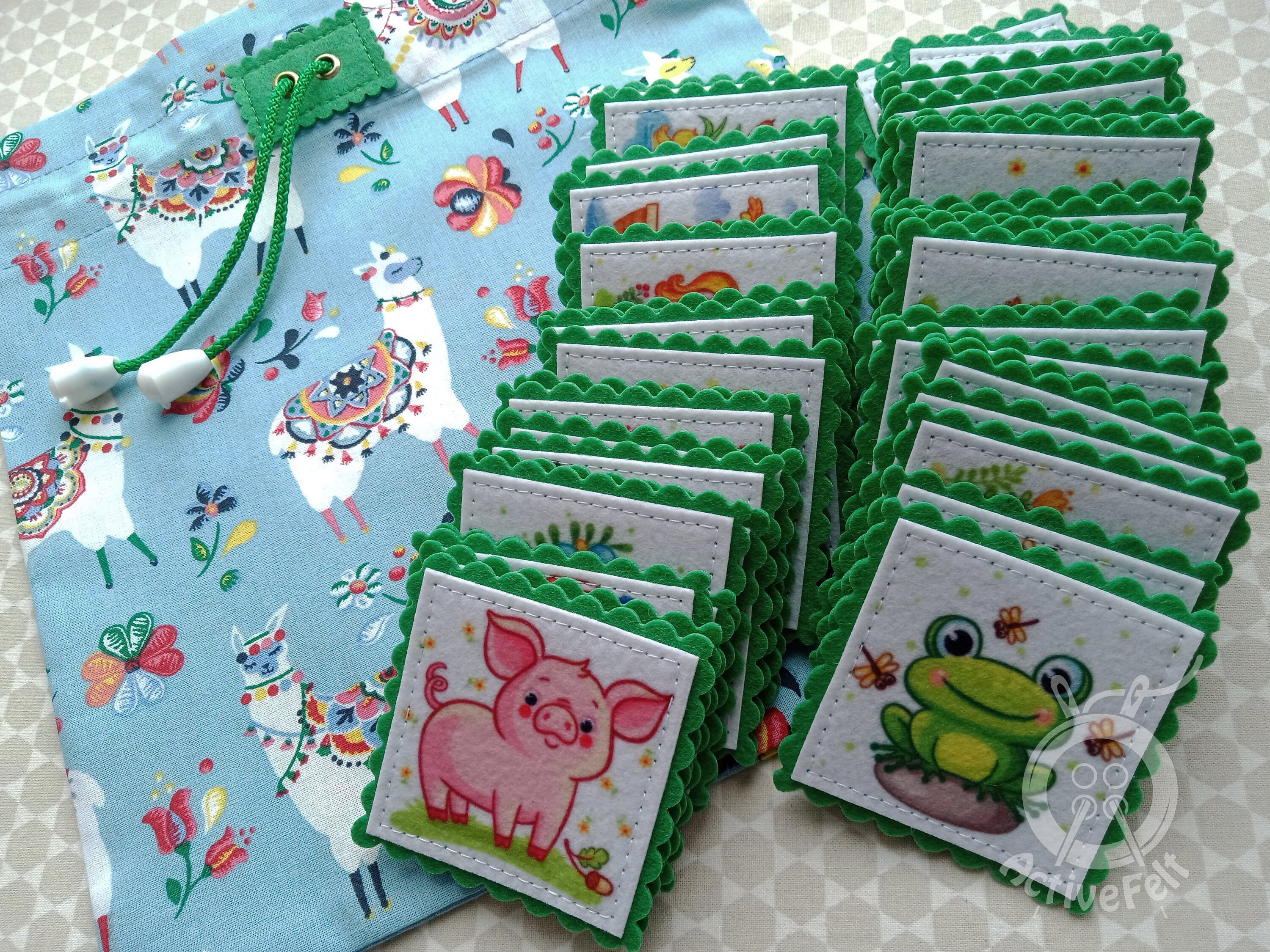 50 Cards Memory Game With Farm Characters Toddler Montessori | Etsy