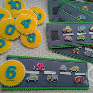 Counting Cars Toddler Boy Learning Activity, Montessori Home Education ...