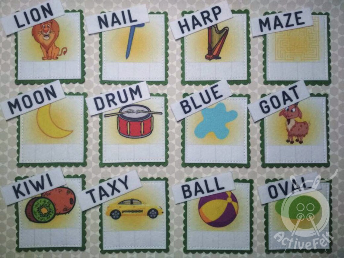 CVC Reading Game Spelling Activity Sight Word Practice | Etsy