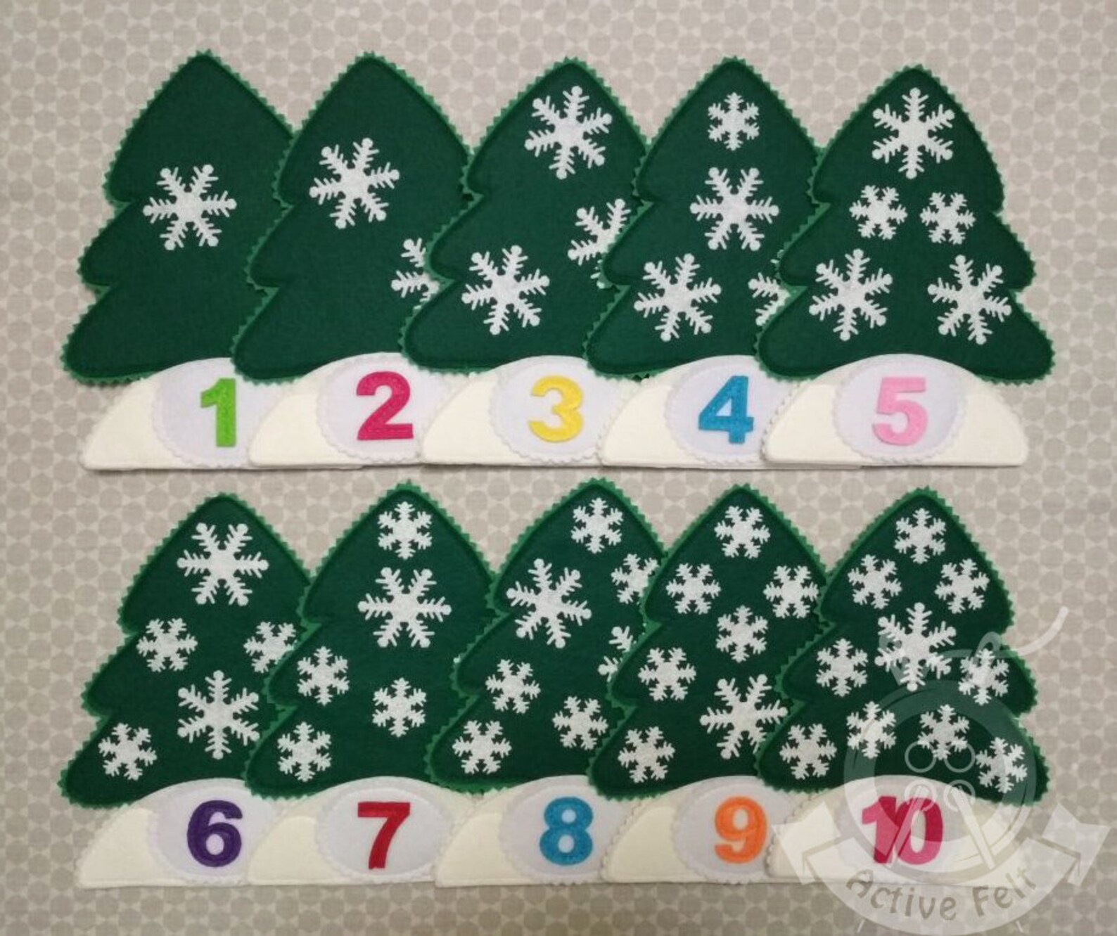 Christmas Trees Matching Game Montessori Christmas Toddler - Etsy