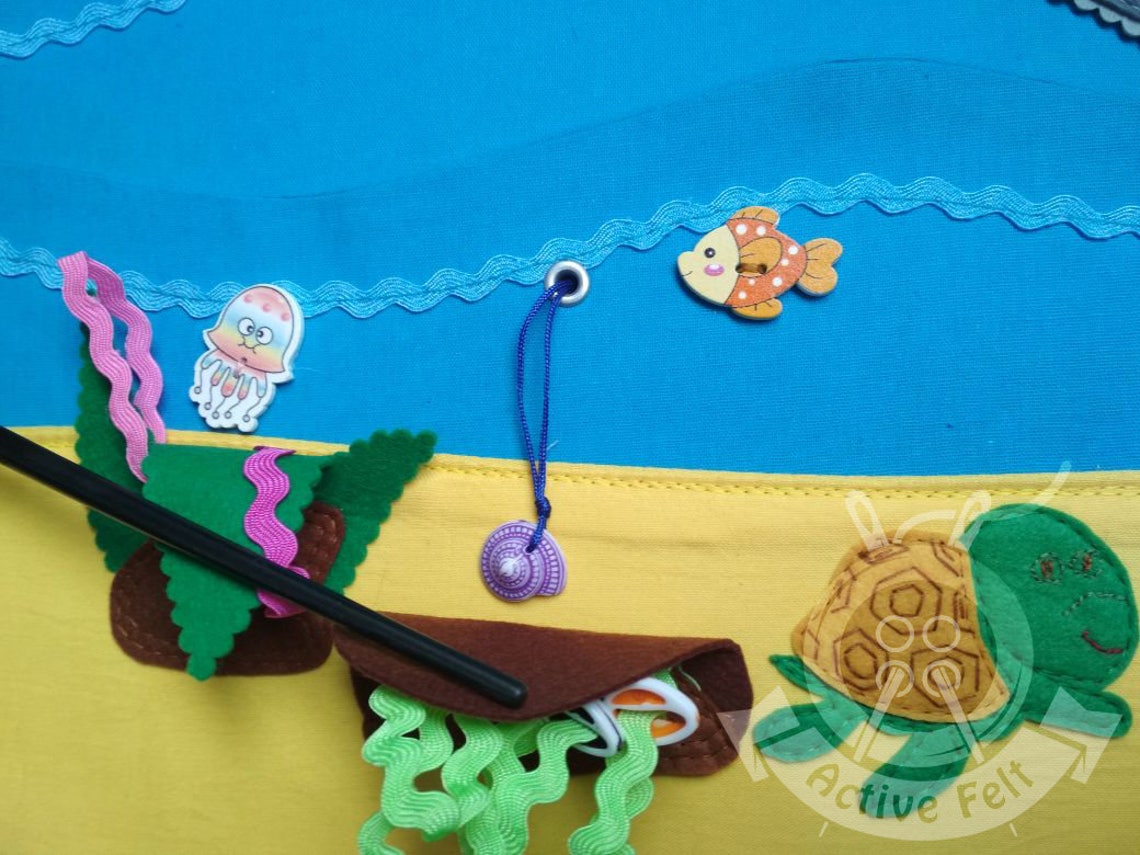 Magnetic Fishing Game, Toddler Learning Felt Toys, Fine Motor ...