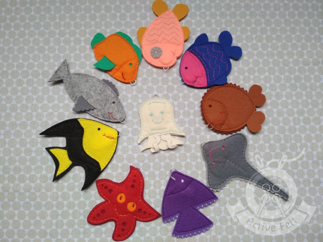 Magnetic Fishing Game Toddler Learning Felt Toys Fine Motor | Etsy