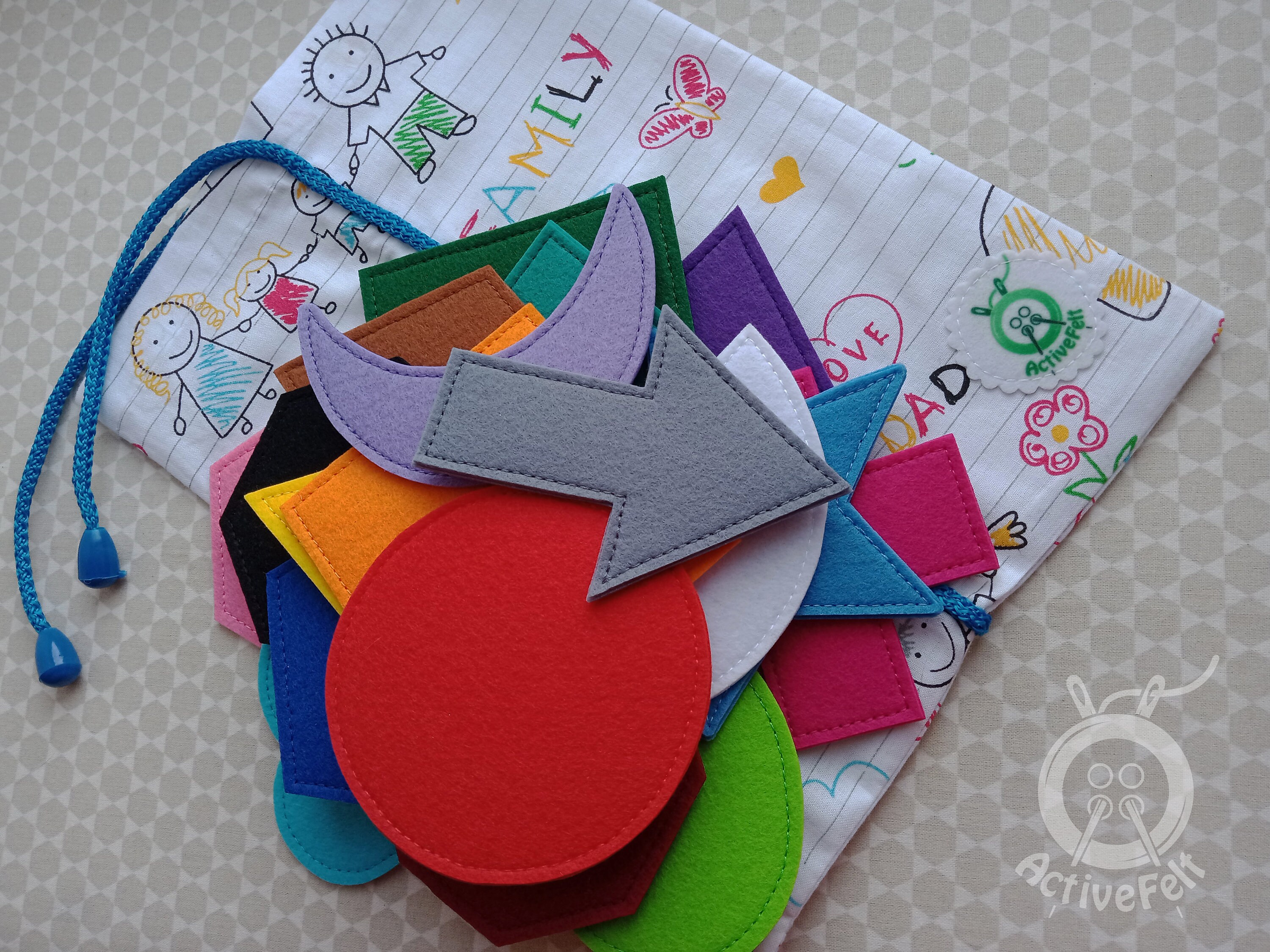 Magnetic Shapes Toddler Learning Felt Toy 2D Geometric Felt - Etsy