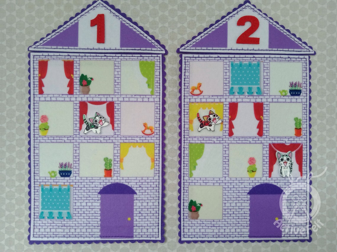 1-10 Counting Cats Matching Game Early Learning Numbers | Etsy