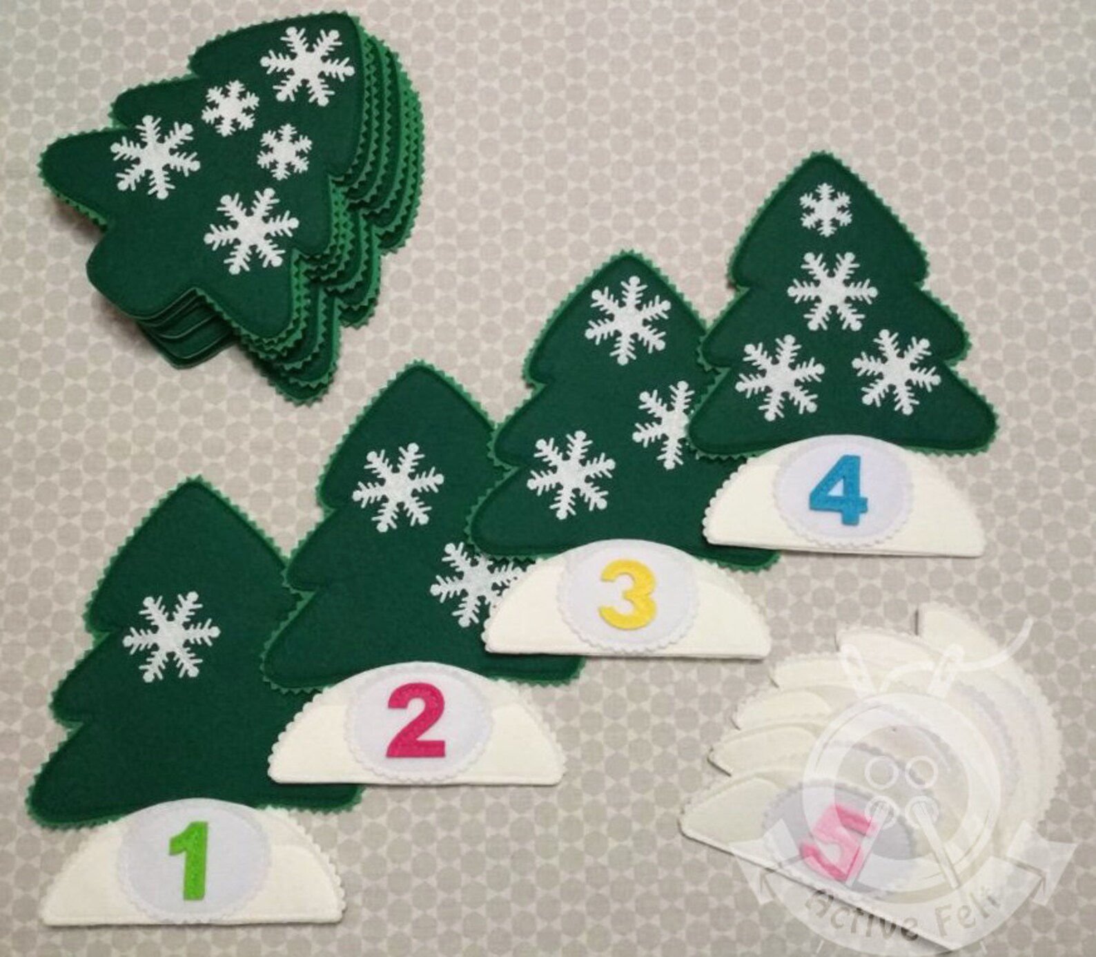 Christmas Trees Matching Game Montessori Christmas Toddler - Etsy