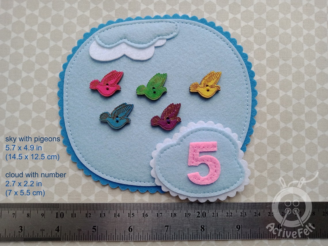 1-10 Counting Pigeons Montessori Matching Game Toddler - Etsy