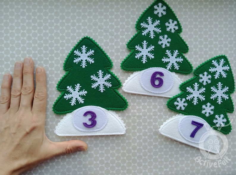 Christmas Trees Matching Game Montessori Christmas Toddler - Etsy