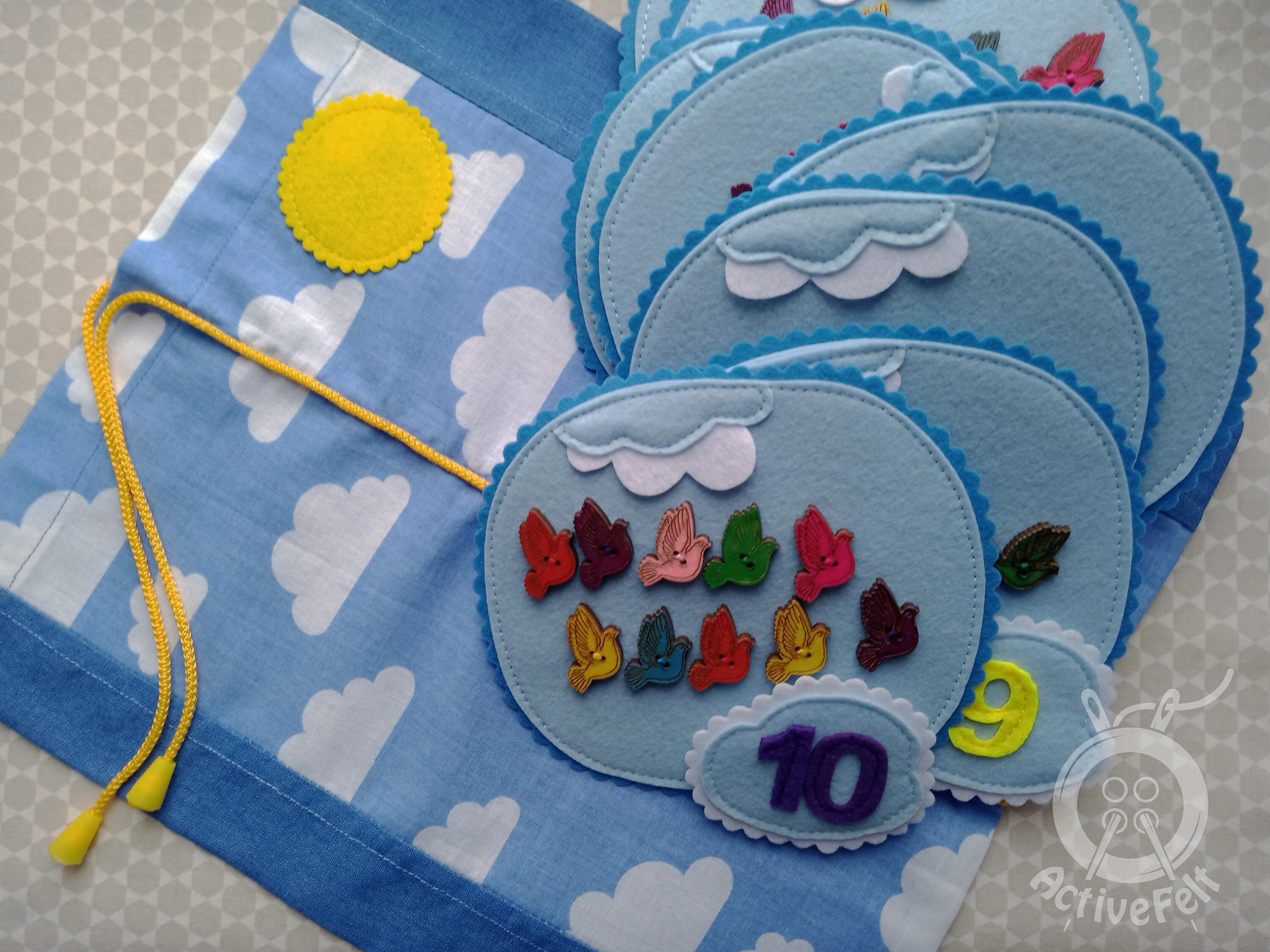 1-10 Counting Pigeons Montessori Matching Game Toddler - Etsy