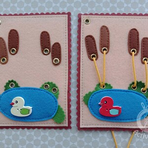 Lacing Cards Fine Motor Activity, Montessori Toddler Mini Quiet Book ...
