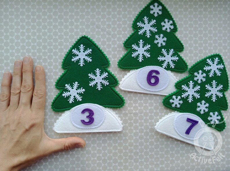 Counting Snowflakes Montessori Classroom Matching Game, Learning ...
