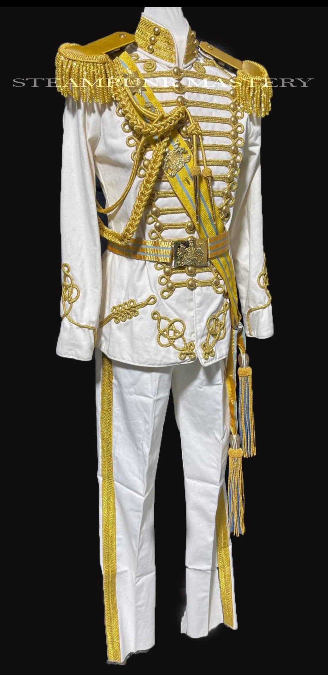 Gold Braided Hussar Uniform: Jacket, Pant & Accessories - Custom Size ...