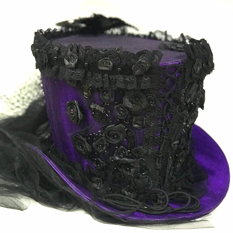 Purple Top Hat - Etsy