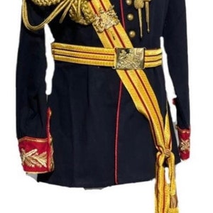 Royal Ceremonial Officer Jacket With Shoulder Accessories Belt and ...