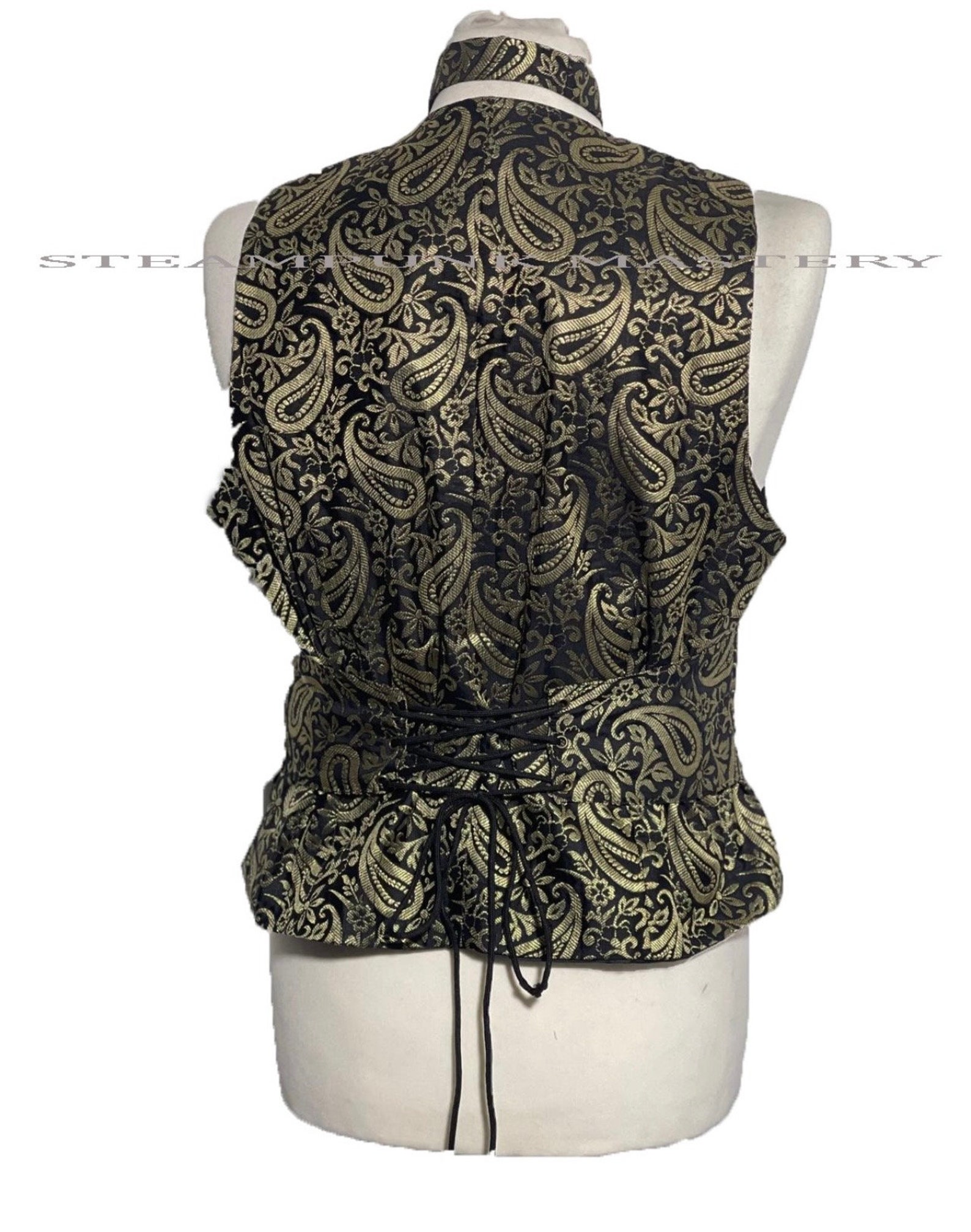 3pcs Regency Paisley Waistcoat Outfit With Matching Self Tie Cravat ...