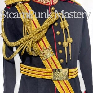Royal Ceremonial Officer Jacket With Shoulder Accessories Belt and ...
