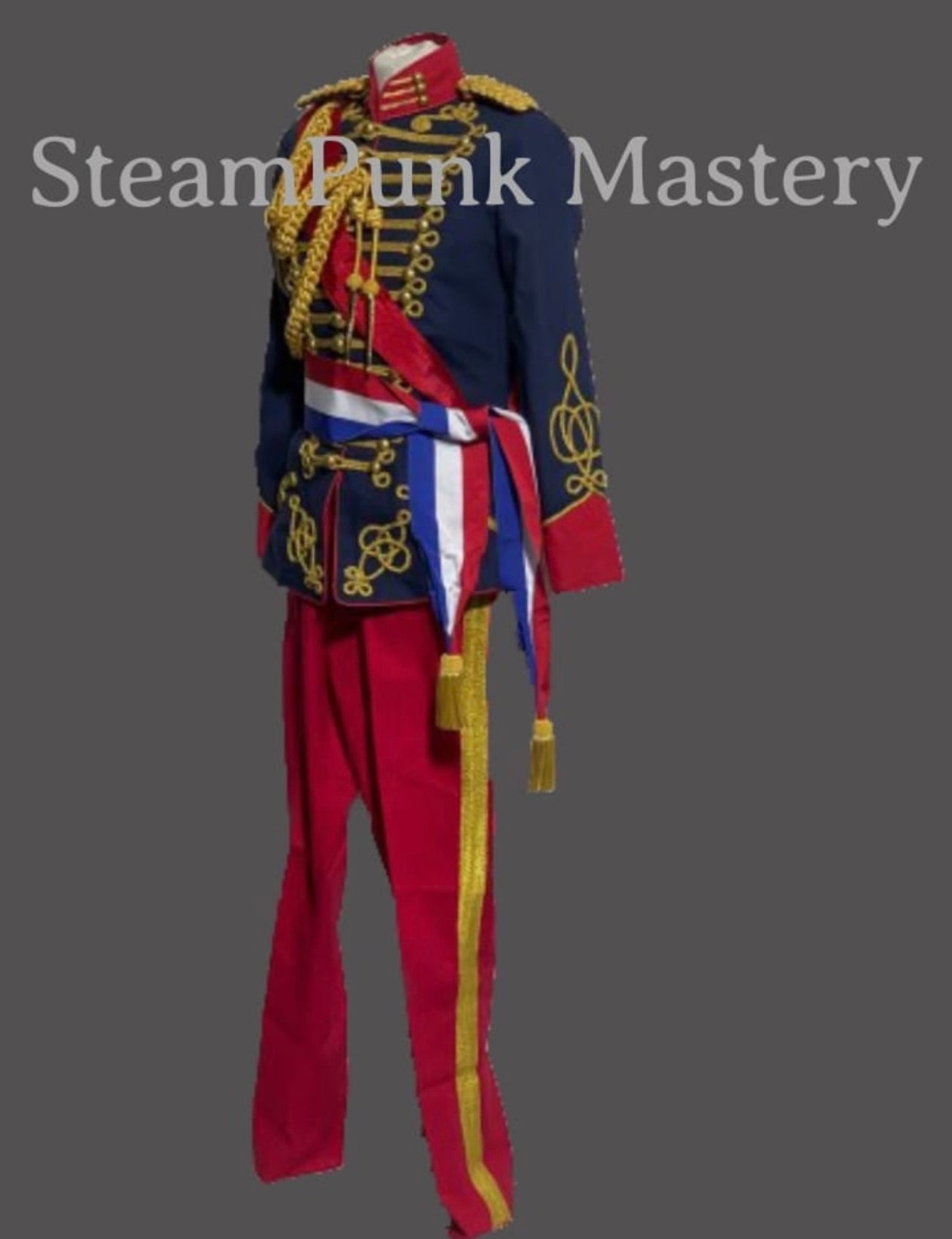Navy Hussar Uniform: Gold Braided Jacket & Dress Pant Set - Etsy