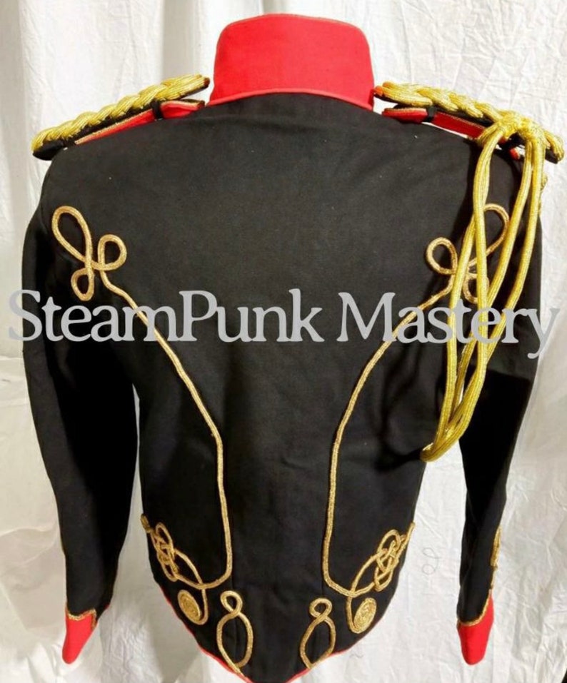 5pcs Men's Ceremonial Gold Braiding Hussar Jacket With Red - Etsy