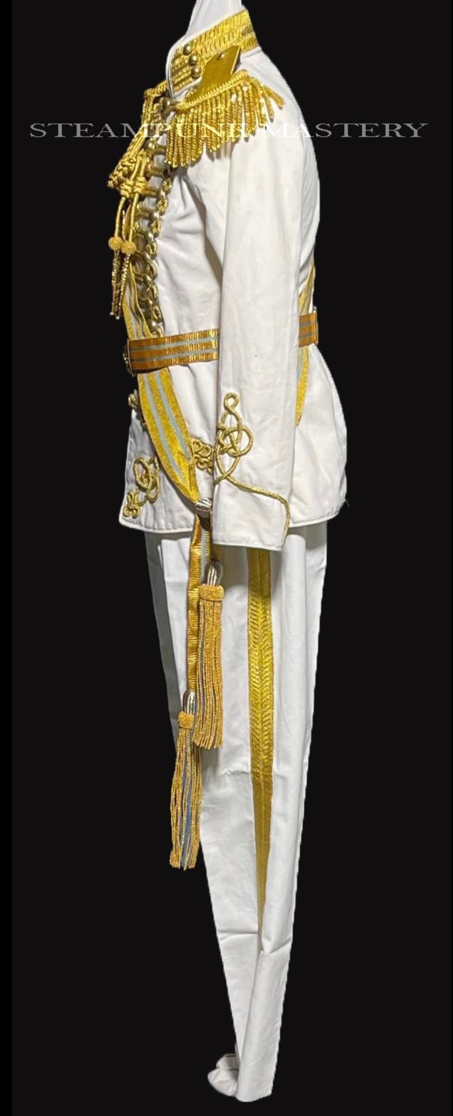 Gold Braided Hussar Uniform: Jacket, Pant & Accessories - Custom Size ...