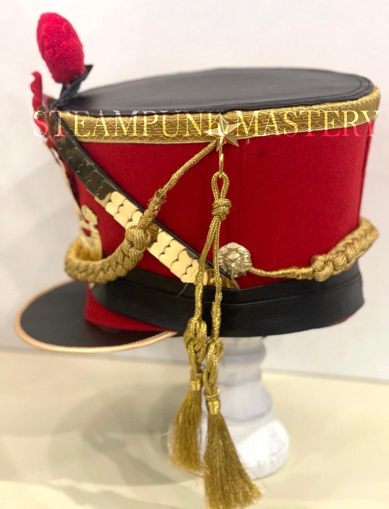 Red French Officers 1812 Helmet With Gold Details in Sizes 56,57,58 ...