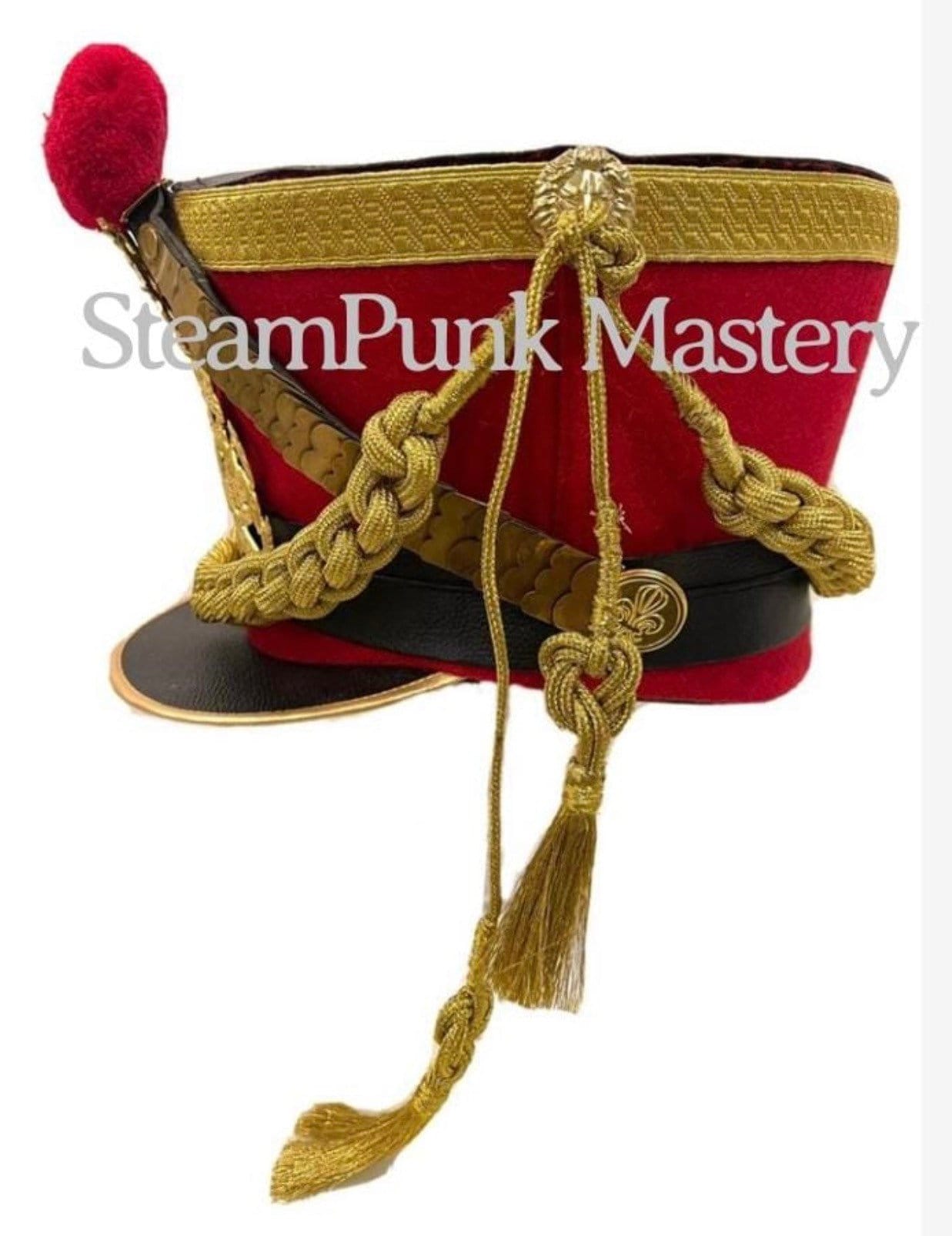 Red Hussar General Helmet With Gold Bullion Details in Sizes 56,57,58 ...