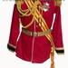 Red British Royal Jacket With Shoulder Accessories Lion Head Buckle ...