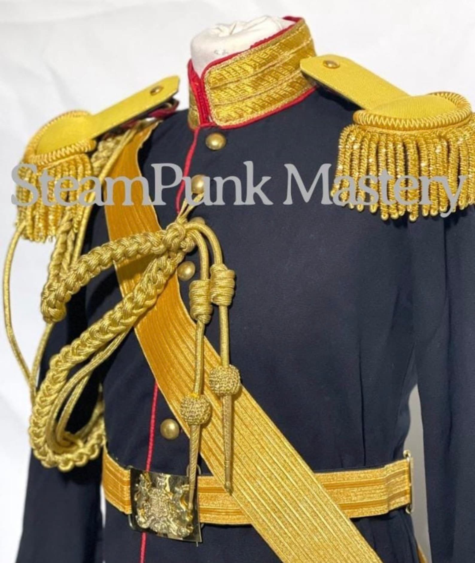 Victorian Diplomatic Uniform 5pcs Black/red Ceremonial Officer - Etsy