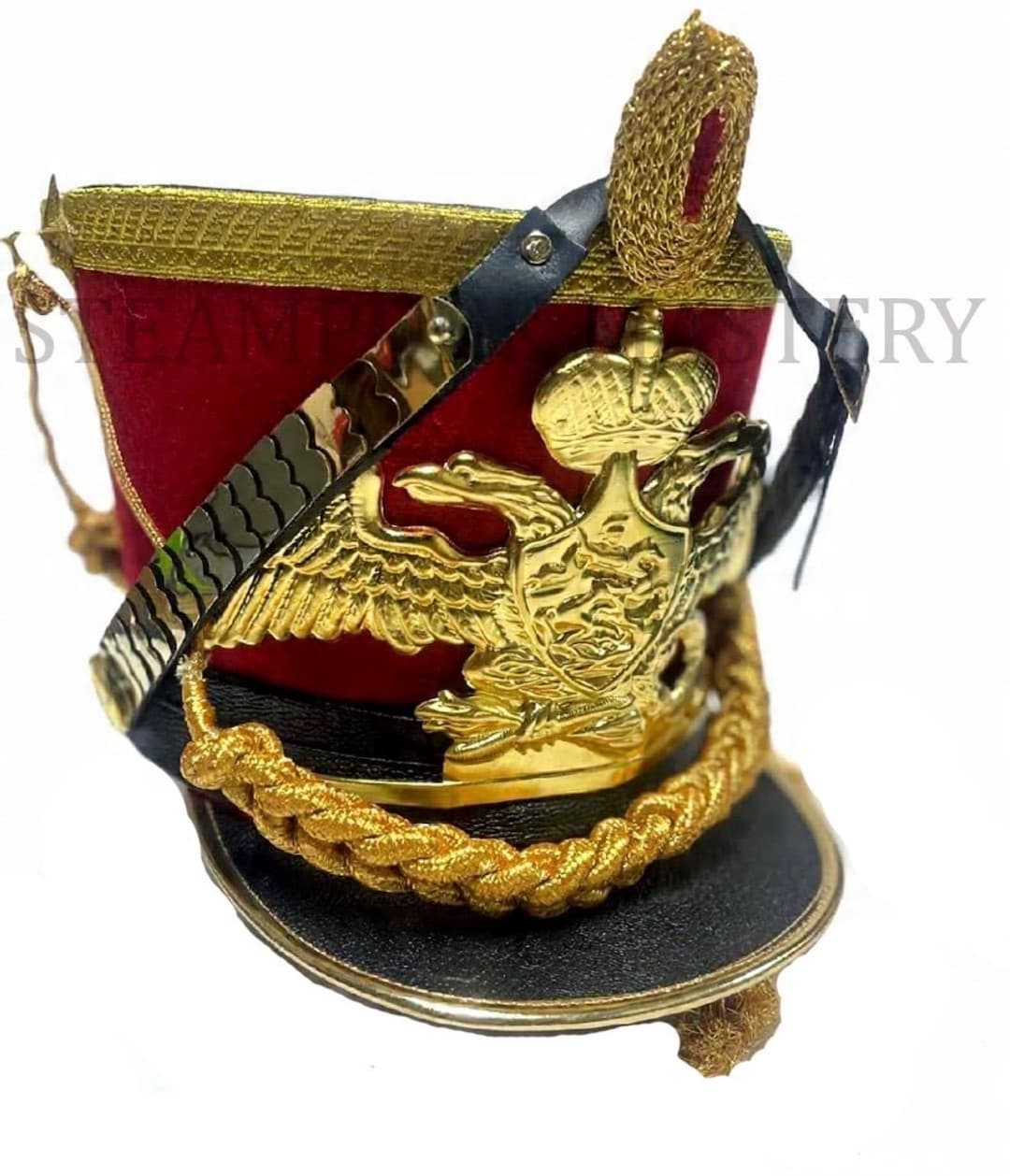 Russian Empire Shako Red Wool Helmet: Gold Bullion Historical ...