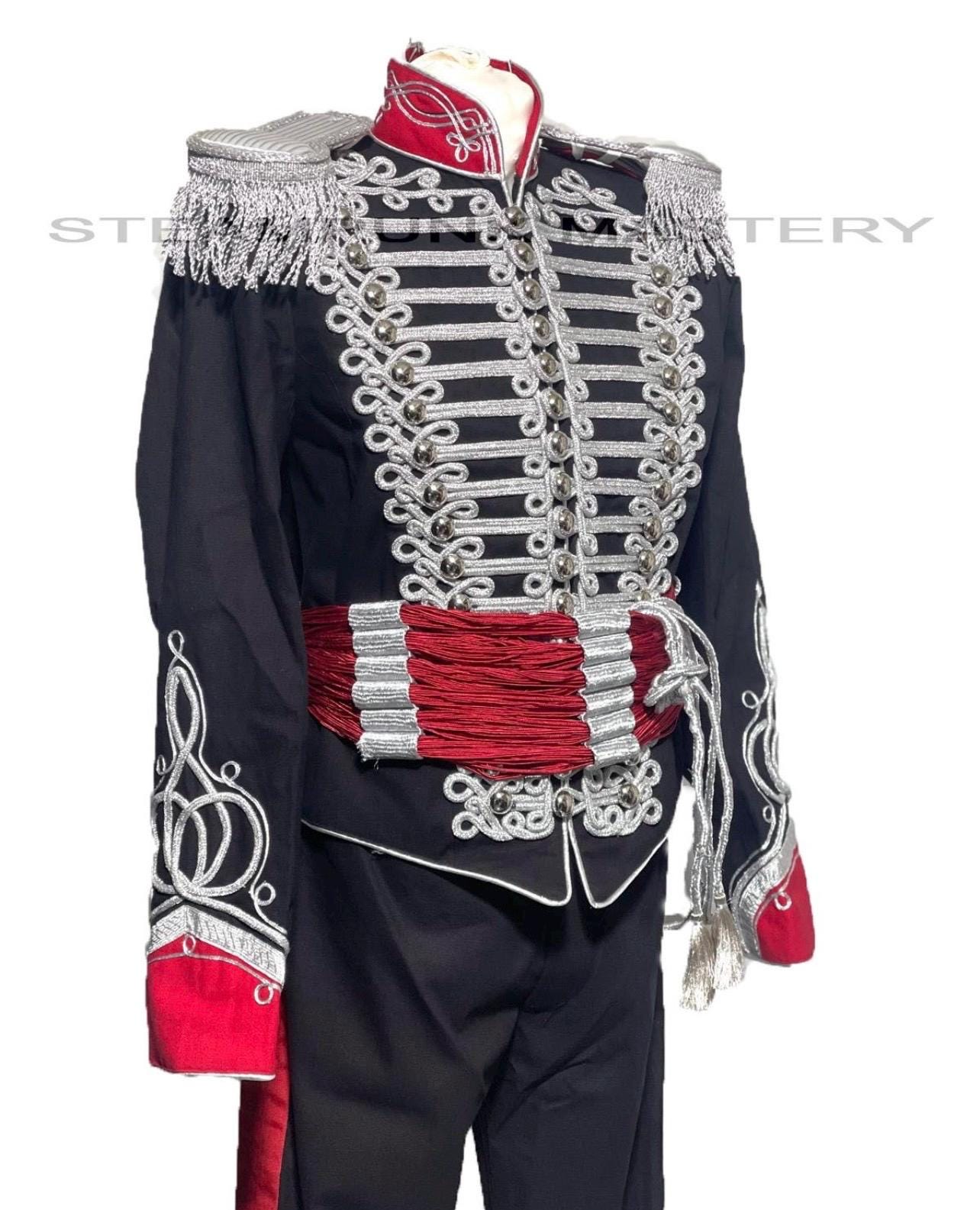 Prussian Hussar Jacket: 1813 Military Style Uniform With Sash - Etsy