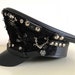 Goth Punk Black Military Hat With Patches,studs 56,57,58,59,60cm - Etsy