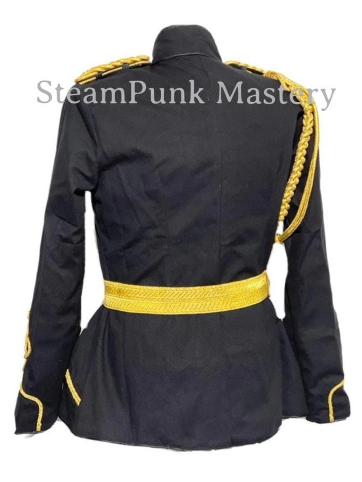 Black Hussar Jacket: Gold Braiding, Medals, Shoulder Accessories - Etsy