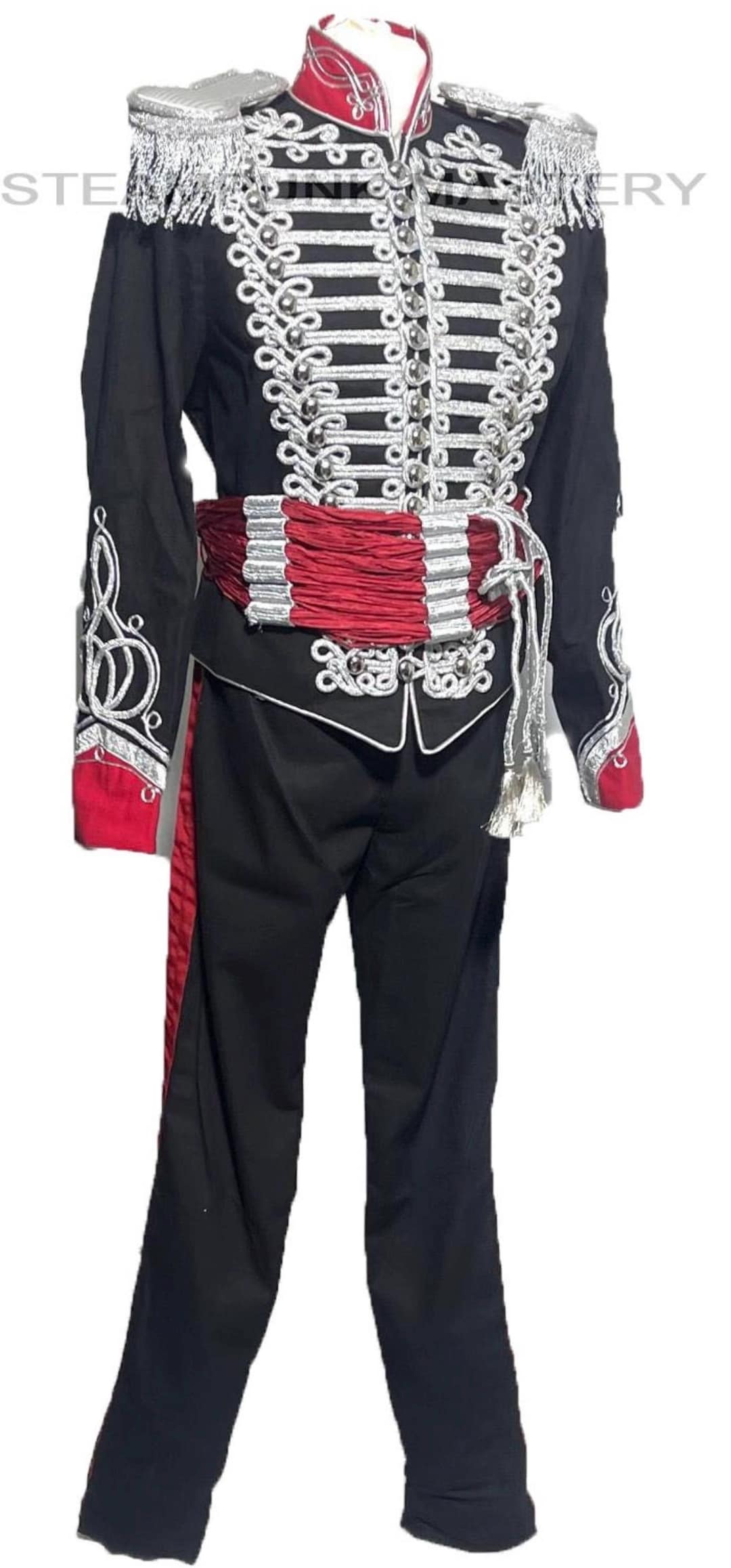 1813 Prussian 2nd Life Hussar Jacket Complete With Waist Barrel Sash ...