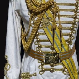 Gold Braided Hussar Uniform: Jacket, Pant & Accessories - Custom Size ...