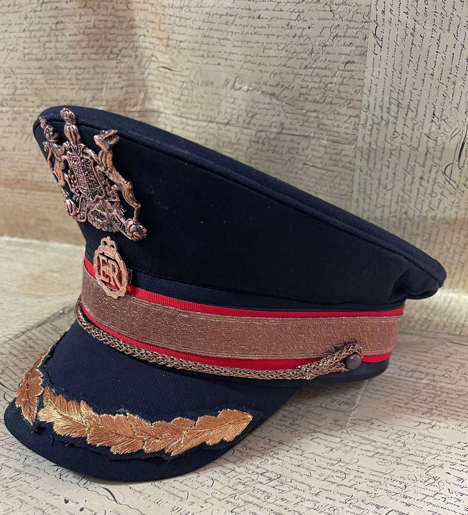 Hussar Black Military Hat With 2 Copper Badges Details in - Etsy