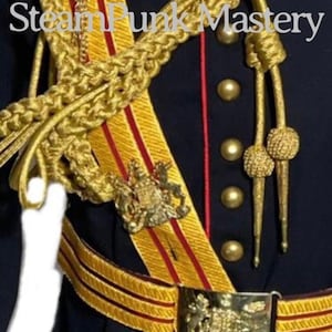 Royal Ceremonial Officer Jacket With Shoulder Accessories Belt and ...
