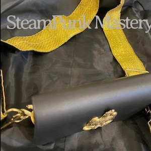 Ceremonial Military Officers Cross Chest Belt & Black Leather Look ...