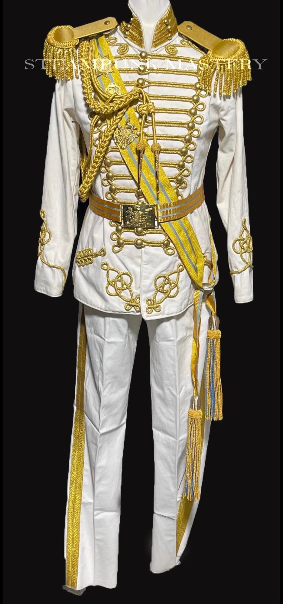 Gold Braided Hussar Uniform: Jacket, Pant & Accessories - Custom Size ...