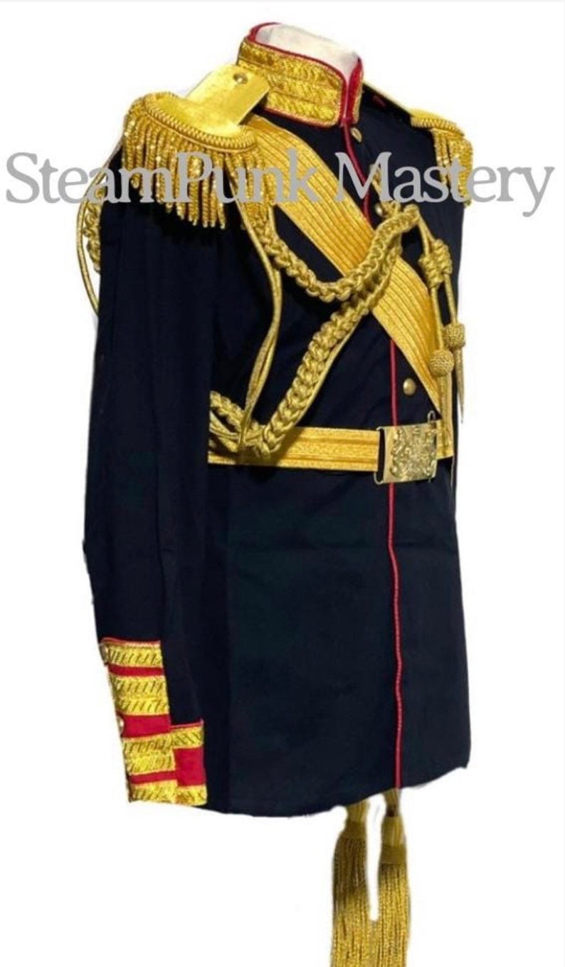 Victorian Diplomatic Uniform 5pcs Blackred Ceremonial Officer Etsy Australia 