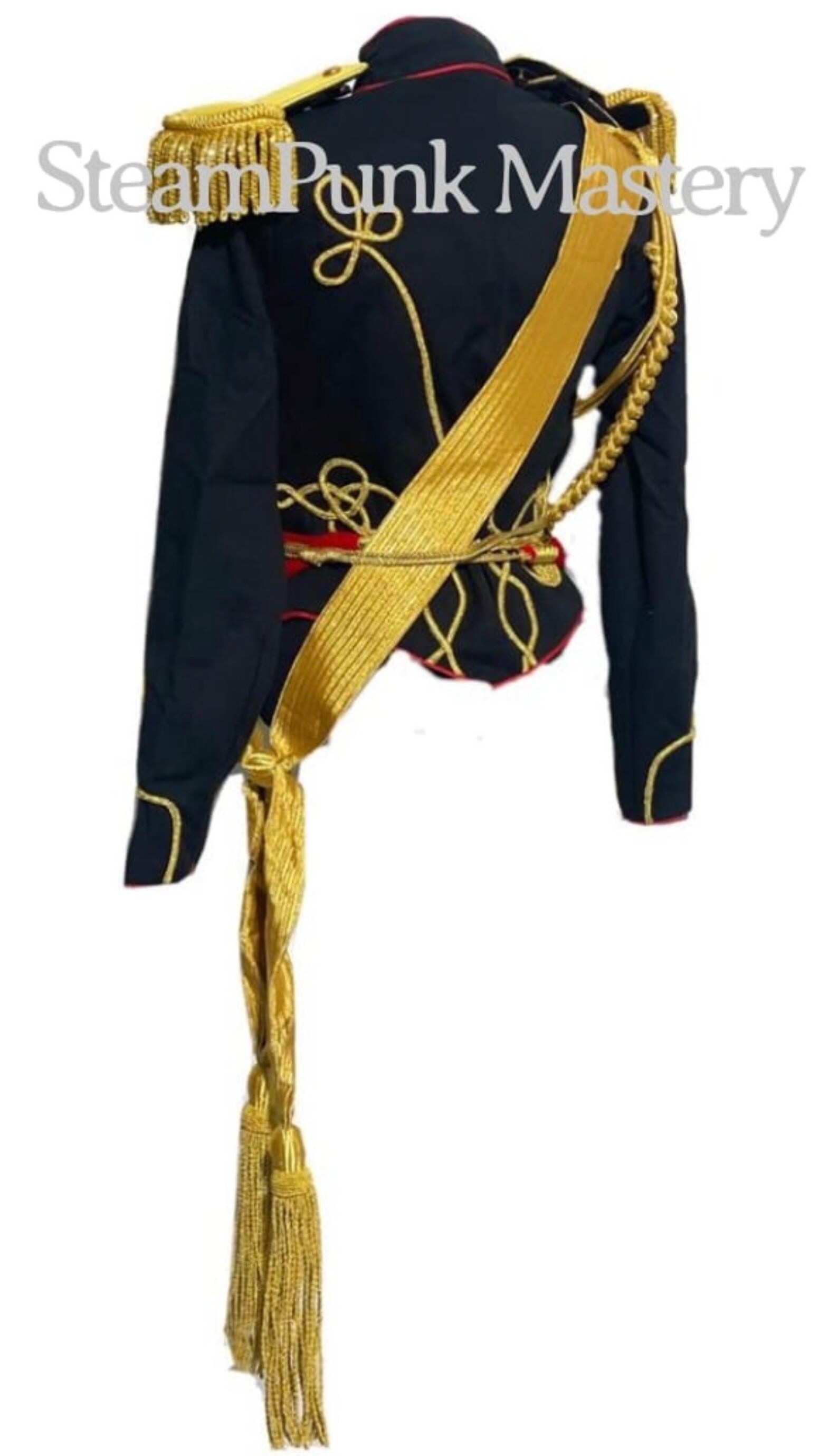 5pcs Women Complete Outfit in Black/red Ceremonial Hussar Officers ...