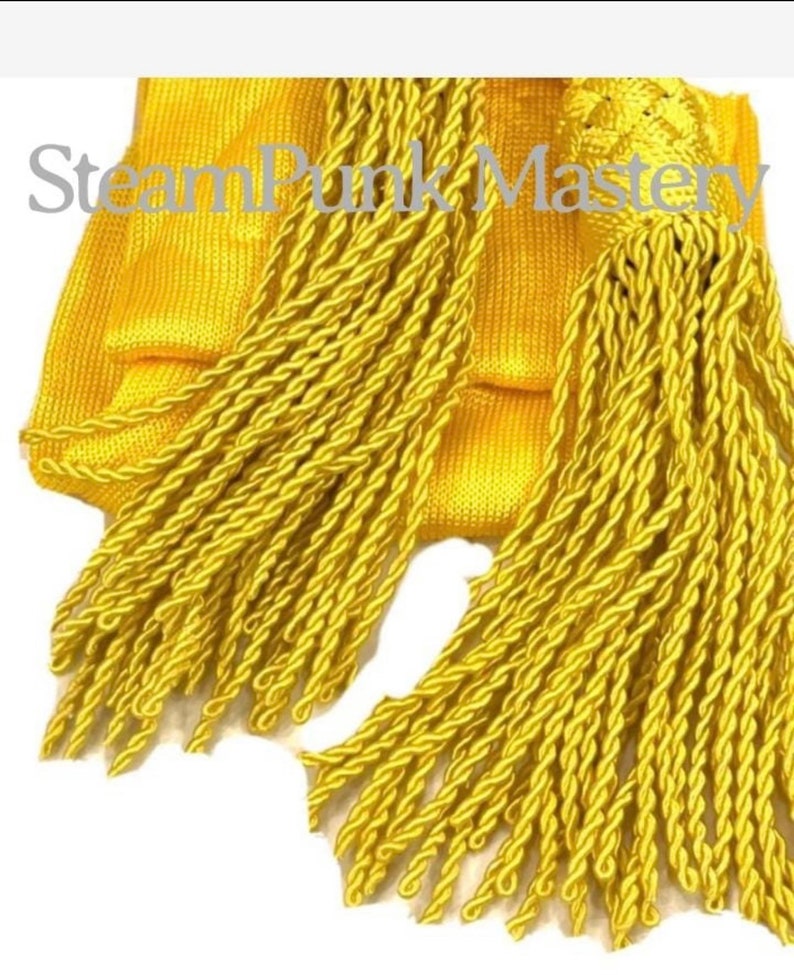 Yellow Gold General Waist Sash With Self Tassels Details It’s Full ...
