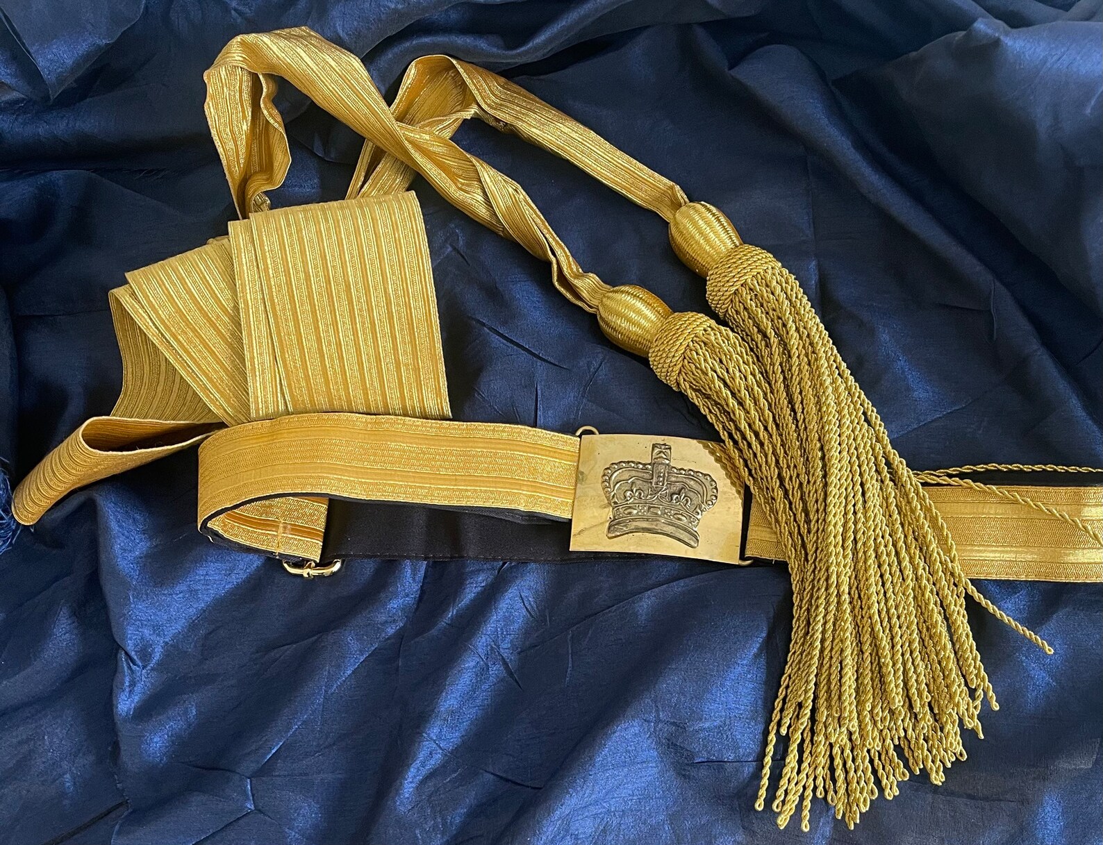 Ceremonial Admiral Shoulder All Gold Sash Sash and Waist Belt With ...