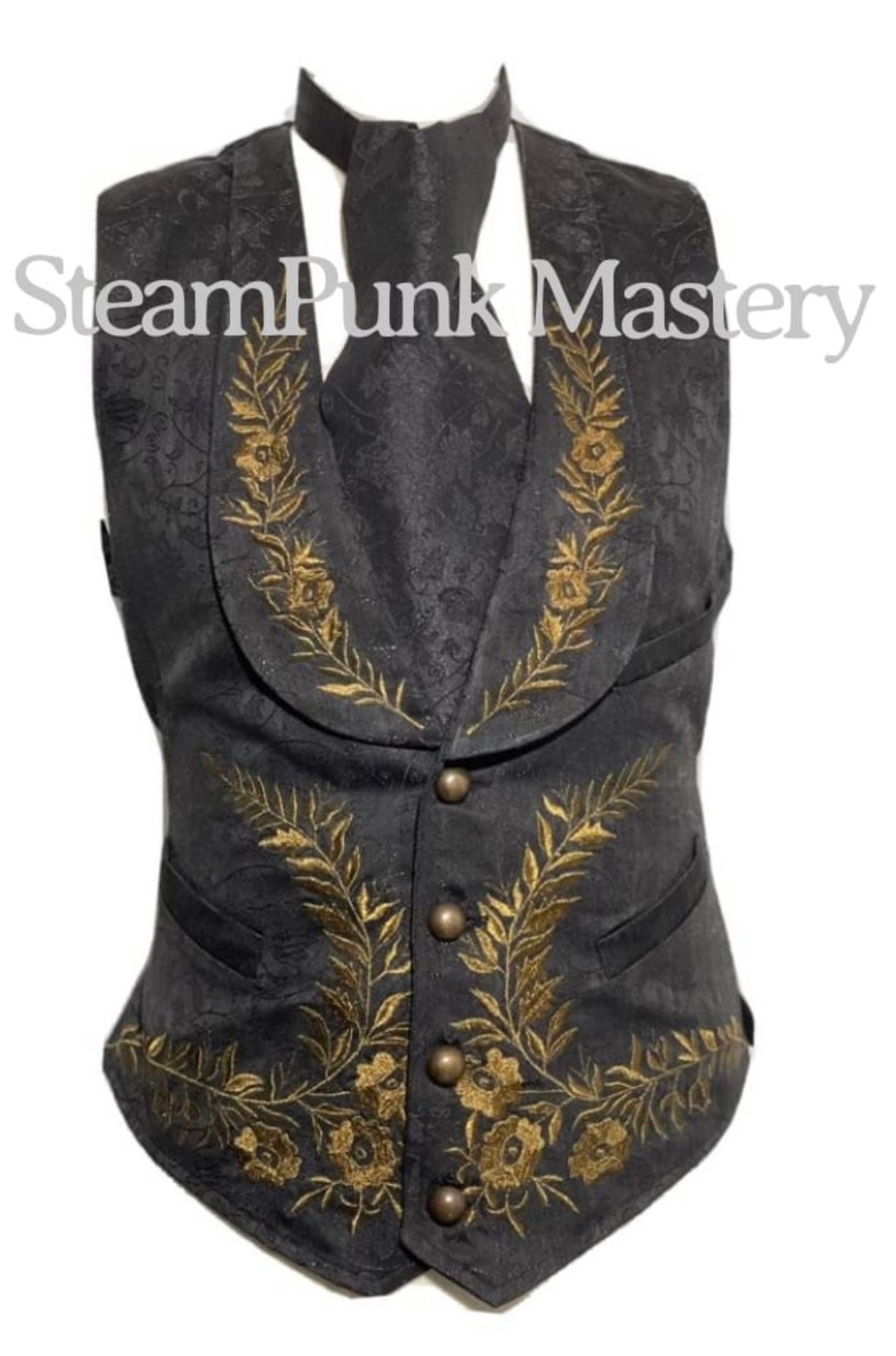 Historically Inspired Regency Style Antique Hand Embroidery Waistcoat ...