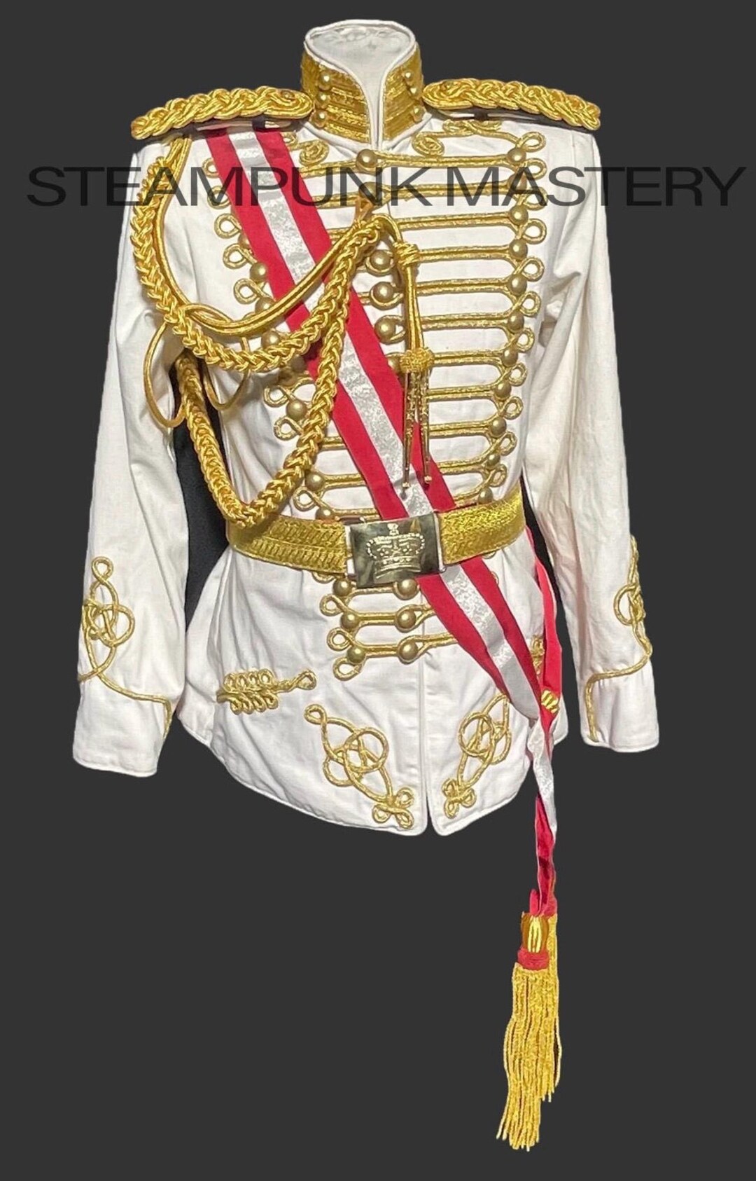Kaiser Franz Joseph Austria Jacket: Gold Braid Military Style With Sash ...