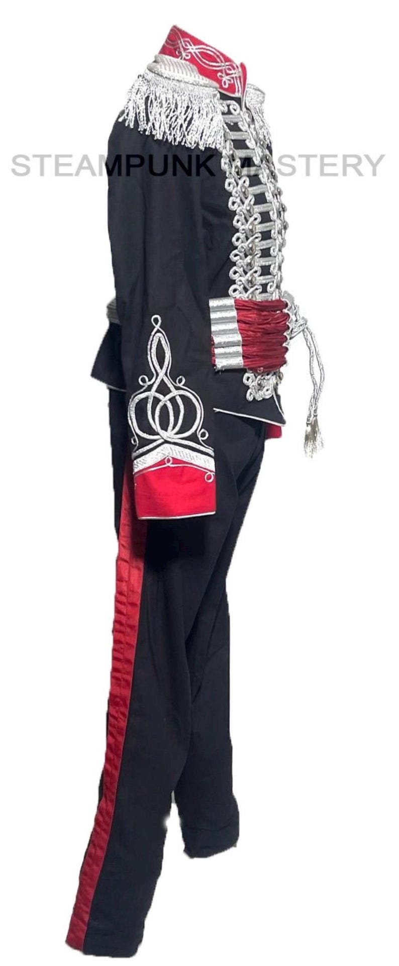 Prussian Hussar Jacket: 1813 Military Style Uniform With Sash - Etsy
