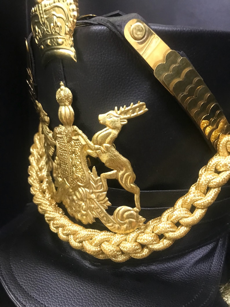 Black Hussar General Shako Helmet: Gold Bullion Details, Red Feather - Etsy