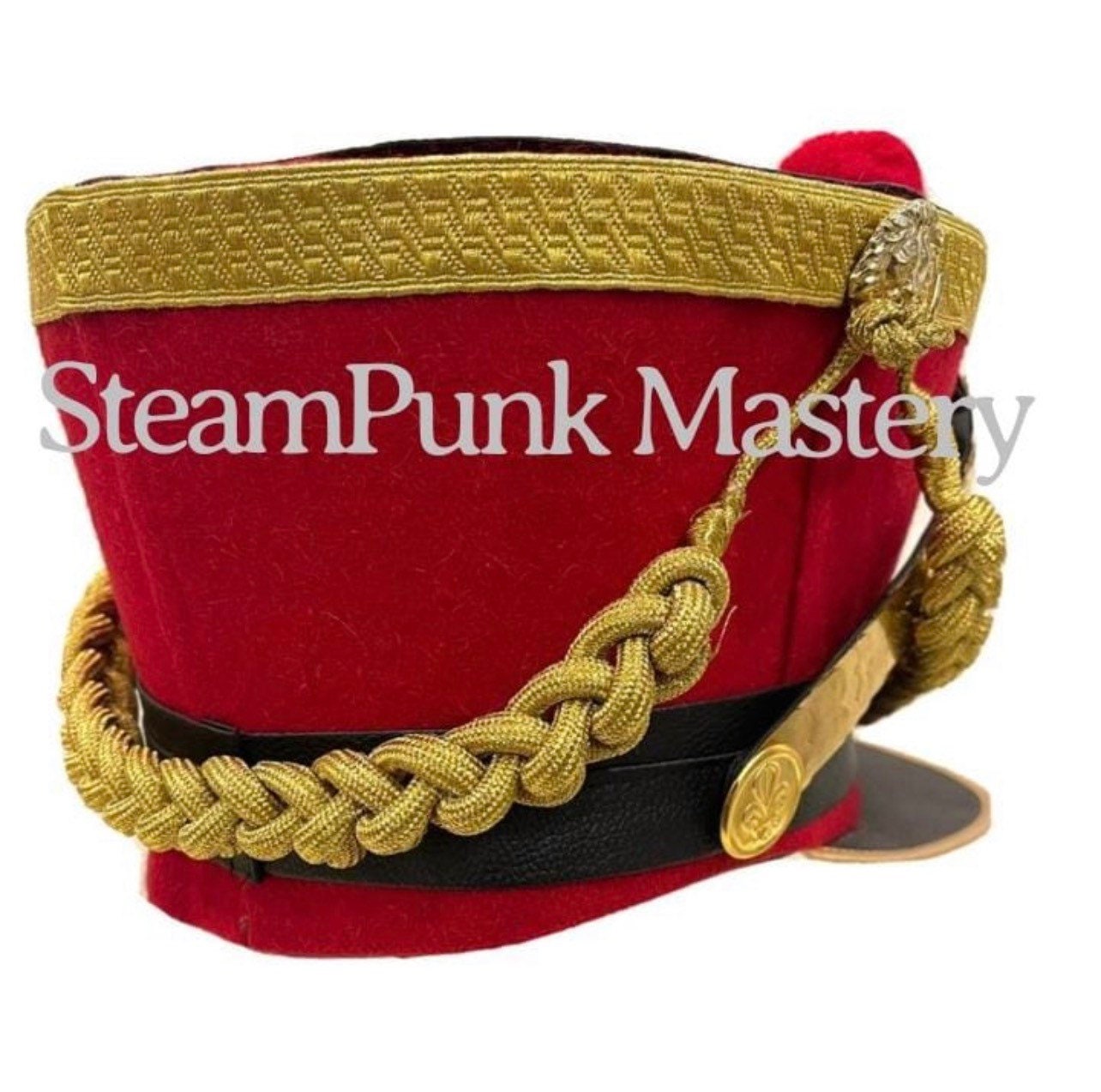 Red Hussar General Helmet With Gold Bullion Details in Sizes 56,57,58 ...