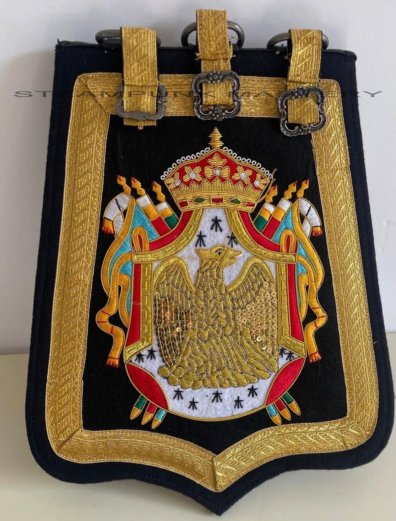 Hussars French Flap Embroidered Pouch Sabretache Bag With Belt - Etsy