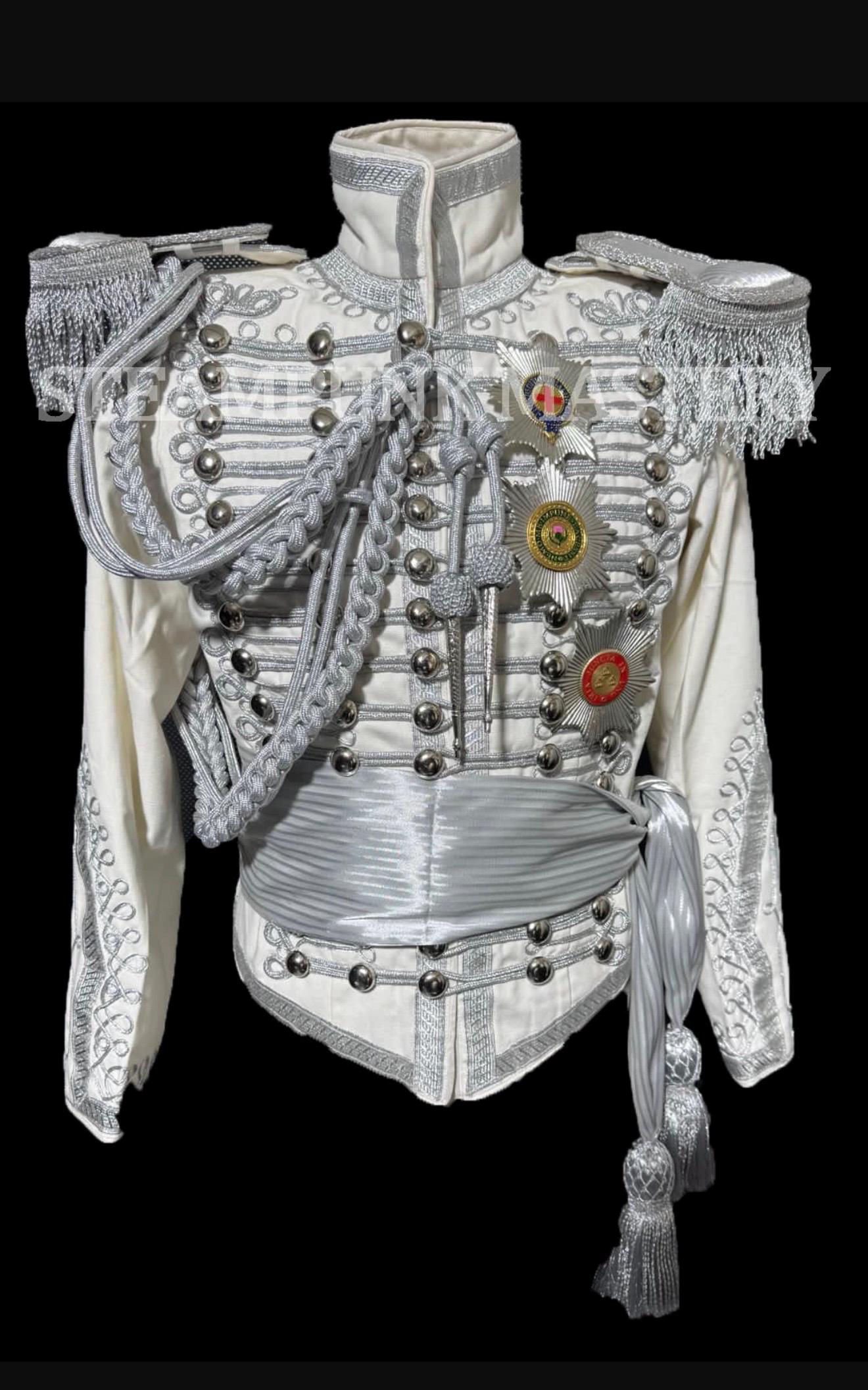 Regency Hussars White Jacket With Accessories Aiguillettes Eppaulates ...