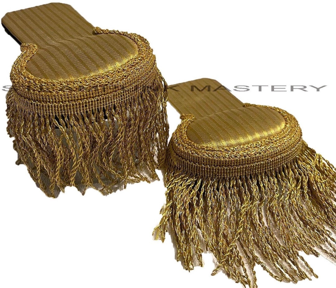 Ceremonial Hussar Jacket Epaulettes in Gold Colours - Etsy