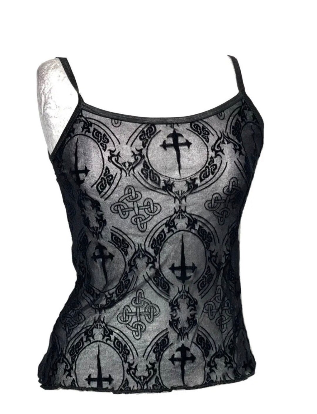 Raven Gothic Black Dagger Cami Top Size to Fit Bust 34”36”38” - Etsy